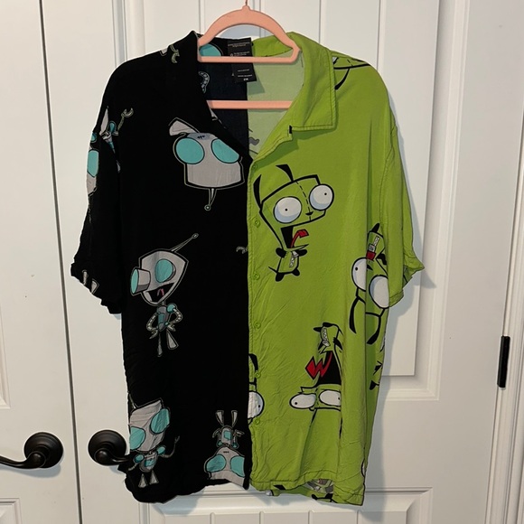 Hot Topic | Shirts | Invader Zim Split Graphic Shirt | Poshmark